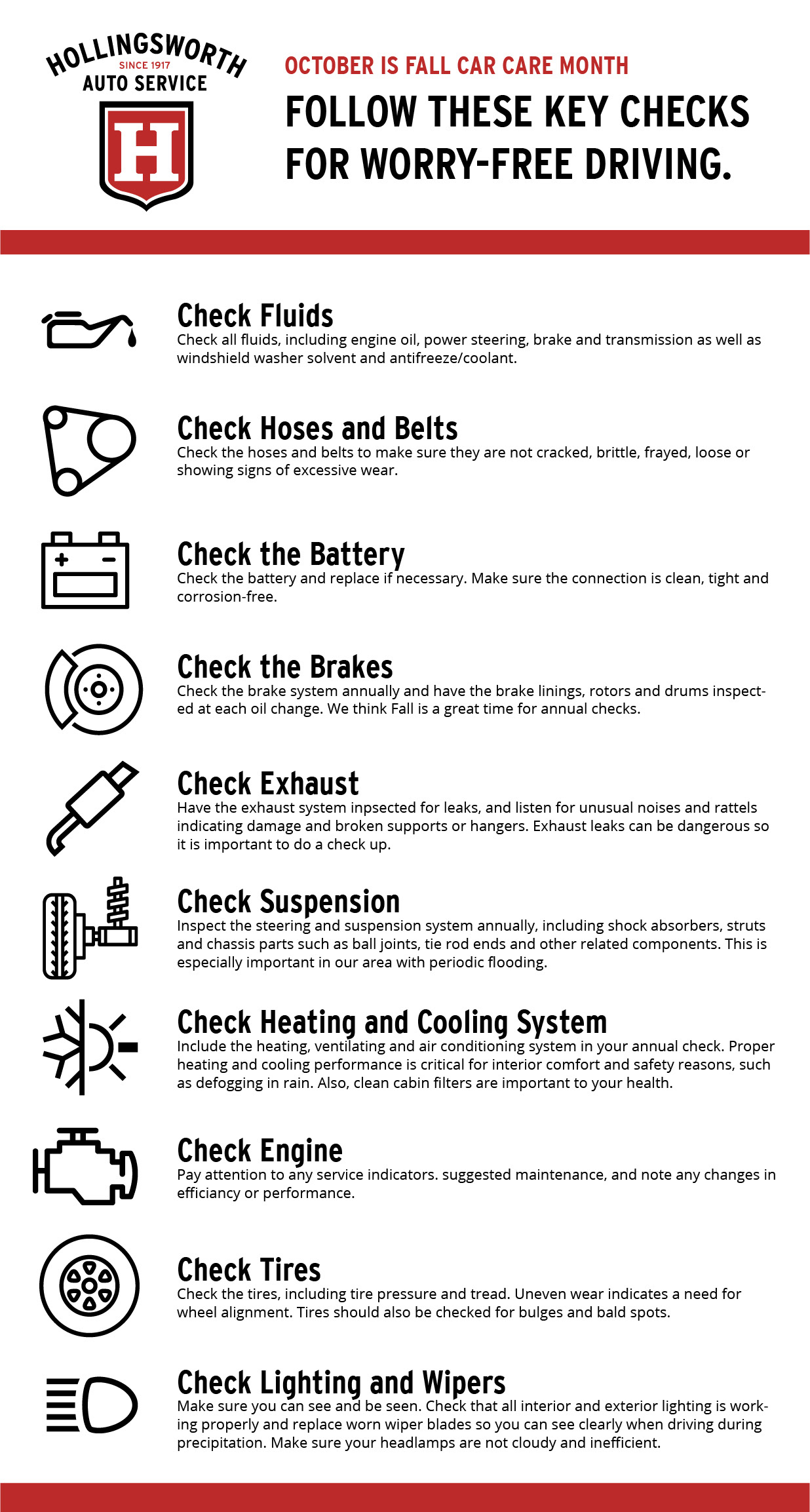 October is Fall Car Care Month - Hollingsworth Auto ...